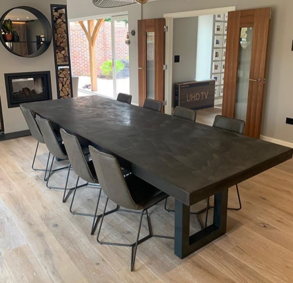 Concrete Rectangle Dining Tables - Daniel Polished Concrete Tables