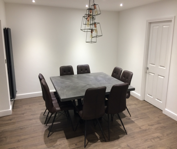 Concrete Square Dining Tables - Daniel Polished Concrete Tables