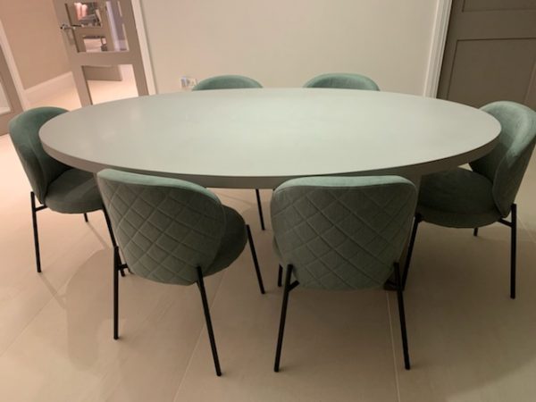 Round & Oval Concrete Dining Table | Circular Concrete Tables