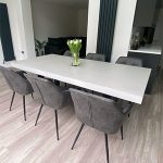 Rectangle Concrete Dining Table | Dining Table With Concrete Top